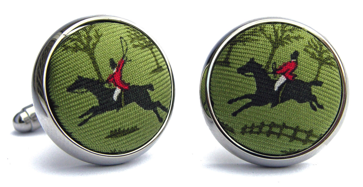 Fox Hunt: Cufflinks - Olive – Peter-Blair Accessories